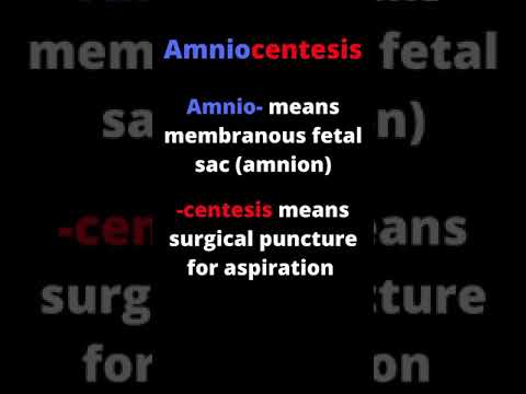 medical terminology for medical coding #medicalcoding#shorts#amniocentesis