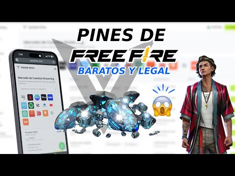 PINES DE FREE FIREE BARATOS Y LEGAL