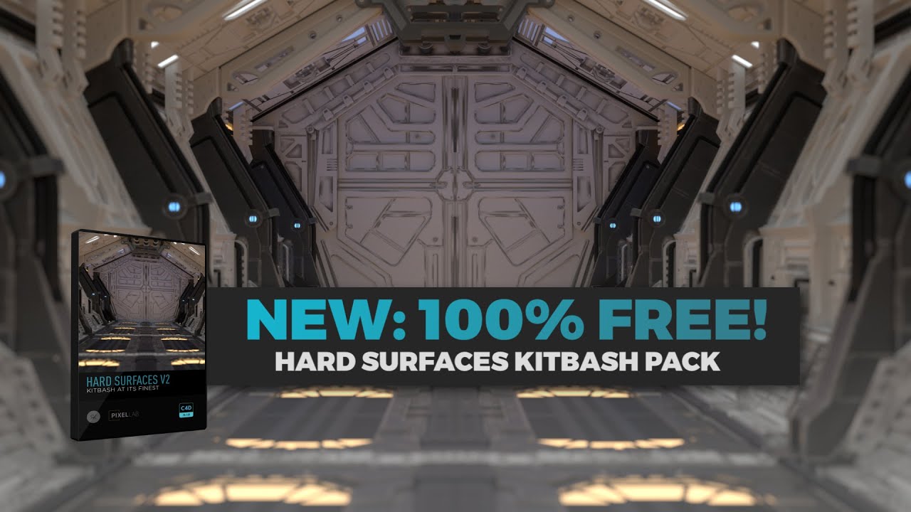 FREE Gift: Hard Surfaces Kitbash Pack! 🔥