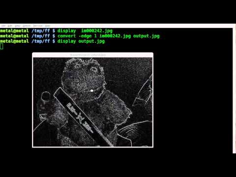 Imagemagick - Edge Effect - Tutorial - BASH - Linux
