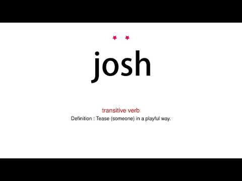 How to pronounce josh - Vocab Today