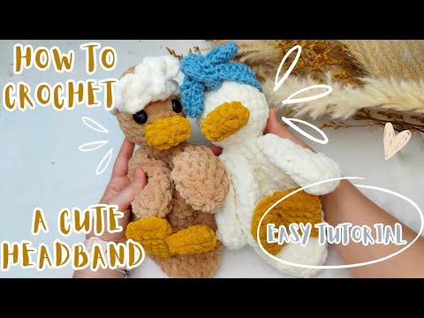 Simple Crochet Headband for Handmade Amigurumi | Step-by-Step Guide