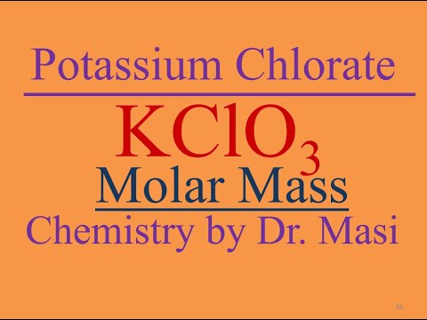 what is the molecular formula and molar mass of potassium chlorate?