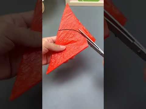 Little parachute making with polythene bags #shorts