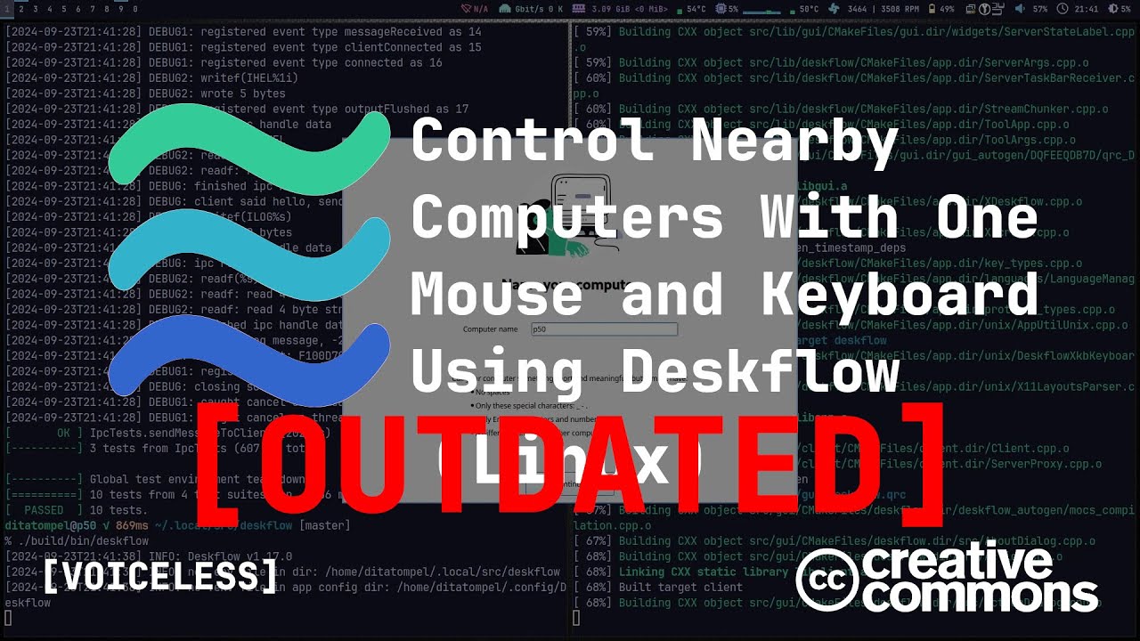 [OUTDATED] Install and Configure Deskflow (linux)