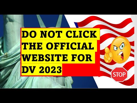 DO NOT CLICK THE OFFICIAL WEBSITE FOR DV LOTTERY APPLICATION !!
