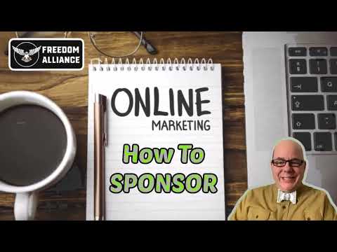 How To Sponsor Online | Automated Marketing | Freedom Alliance | Bob Brooks 319 850 0907