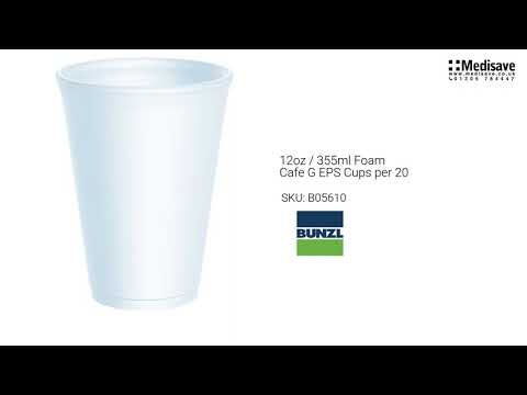 12oz 355ml Foam Cafe G EPS Cups per 20 B05610 1920x1080