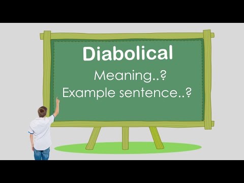 Diabolical meaning in Urdu | Diabolical with sentence example | How to pronounce Diabolical