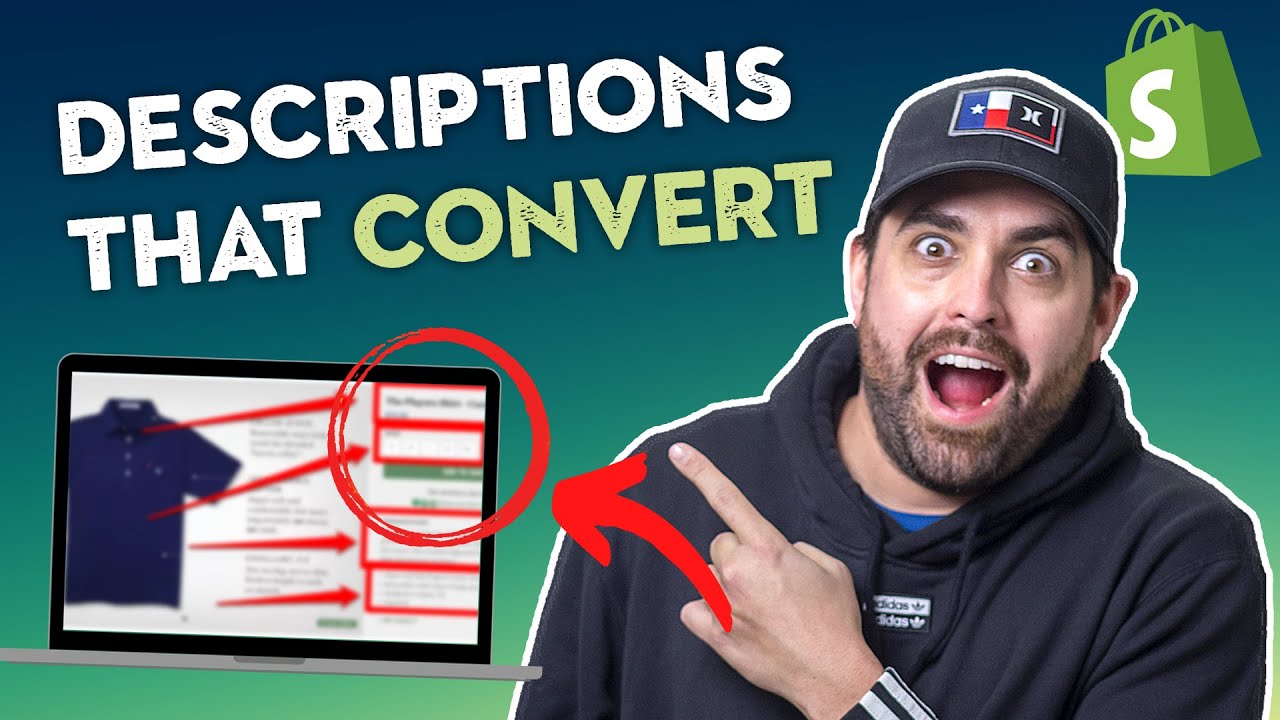 How to Write Shopify PRODUCT DESCRIPTIONS That CONVERT 2021 - Shopify tutorial for BEGINNERS