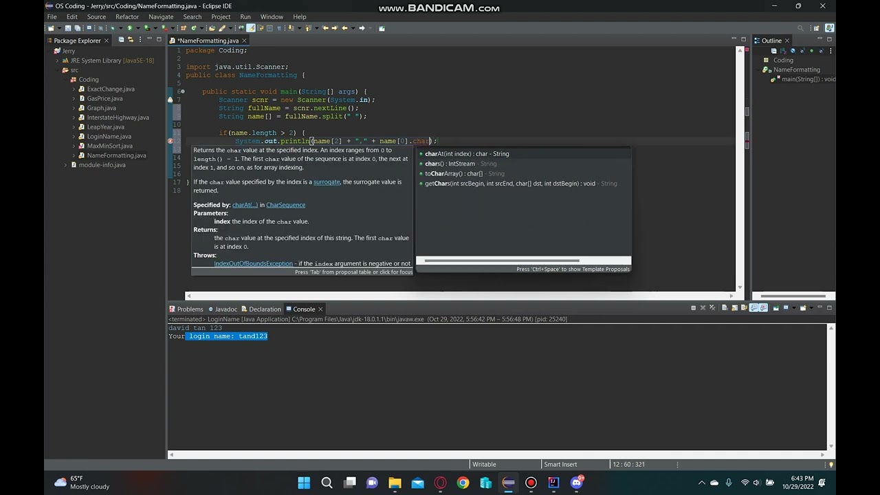 Name Formatting Problem in Java