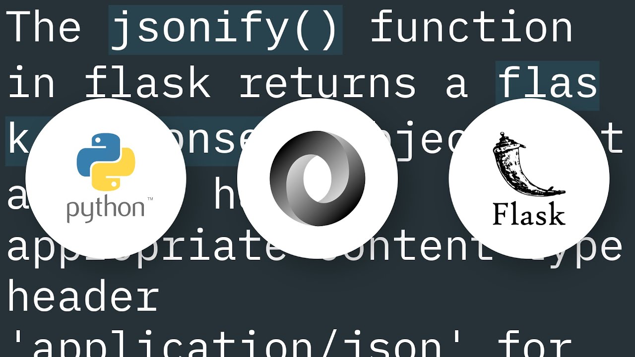 json.dumps vs flask.jsonify