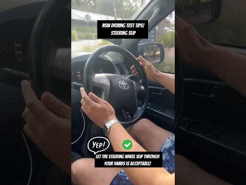 A steering technique that wonβt prevent you from obtaining your licence π€ #nswdrivingtest #pass