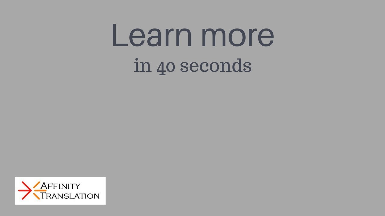 Affinity Translation | Language Services