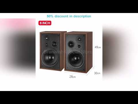 Latest Products You Must Know! 280W*2 8/10Inch High Power Bookshelf Speaker 4-Way 8Ohm Wooden Su