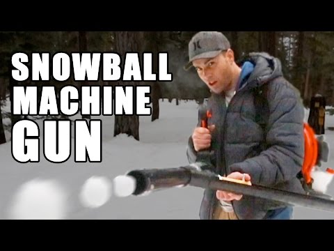 How to Build a Homemade Snowball Machine Gun - DIY Automatic Snowball ...