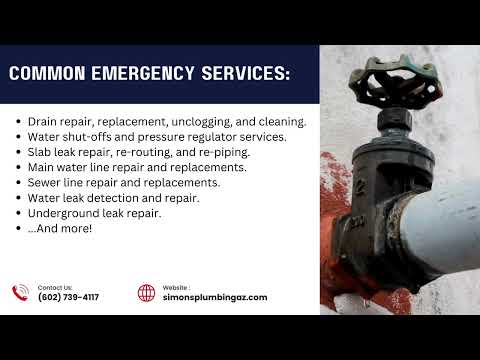 24 Hours Emergency Plumber Services In Phoenix, AZ