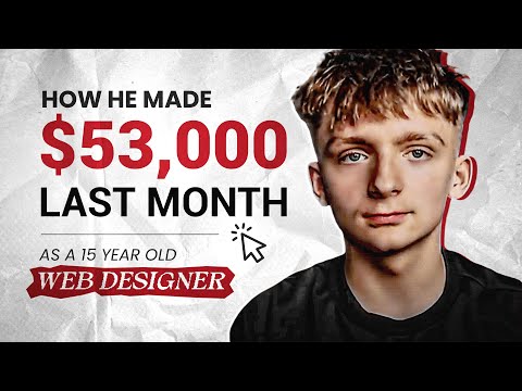 How this 15 year old web designer made $53k last month...