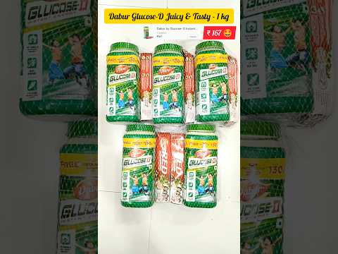 Dabur Glucose-D Juicy & Tasty - 1 kg Powder with Dabur Red Paste 200g free π€© #viral #new #dabur #yt