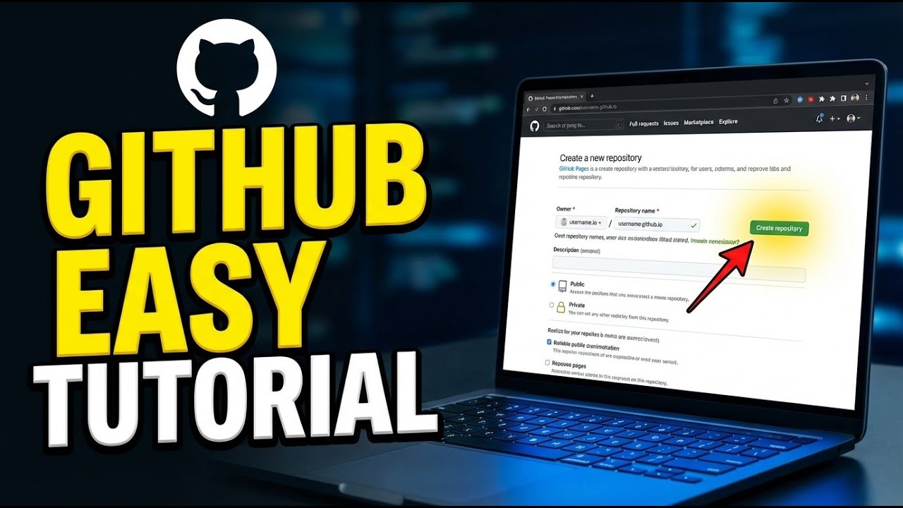 How to create a static website with GitHub Pages - Easy Tutorial