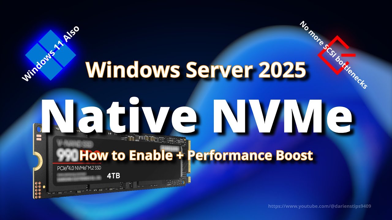 Windows Server 2025 Native NVMe: How to Enable + Performance Boost