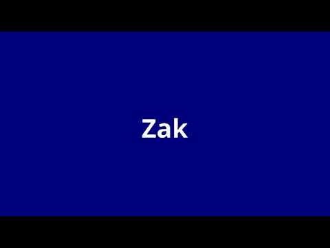 what is the meaning of Zak