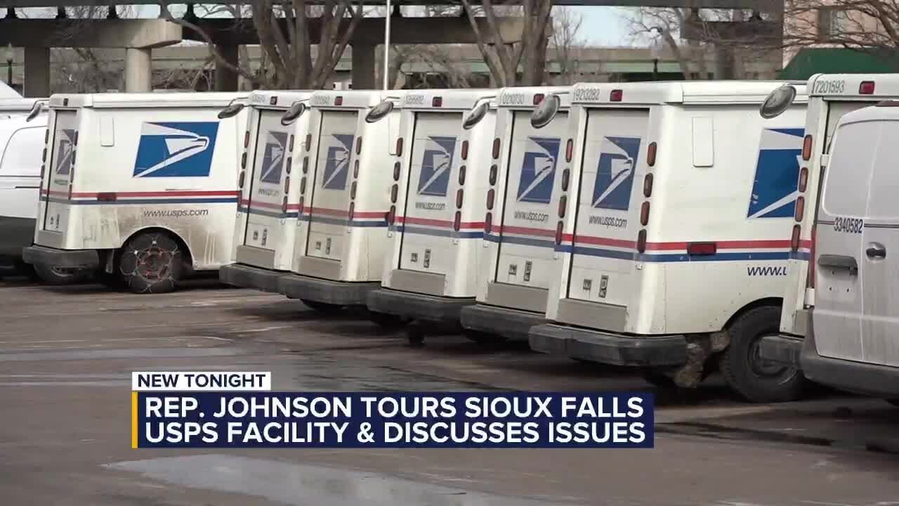 Rep. Johnson tours Sioux Falls USPS facility and discusses issues