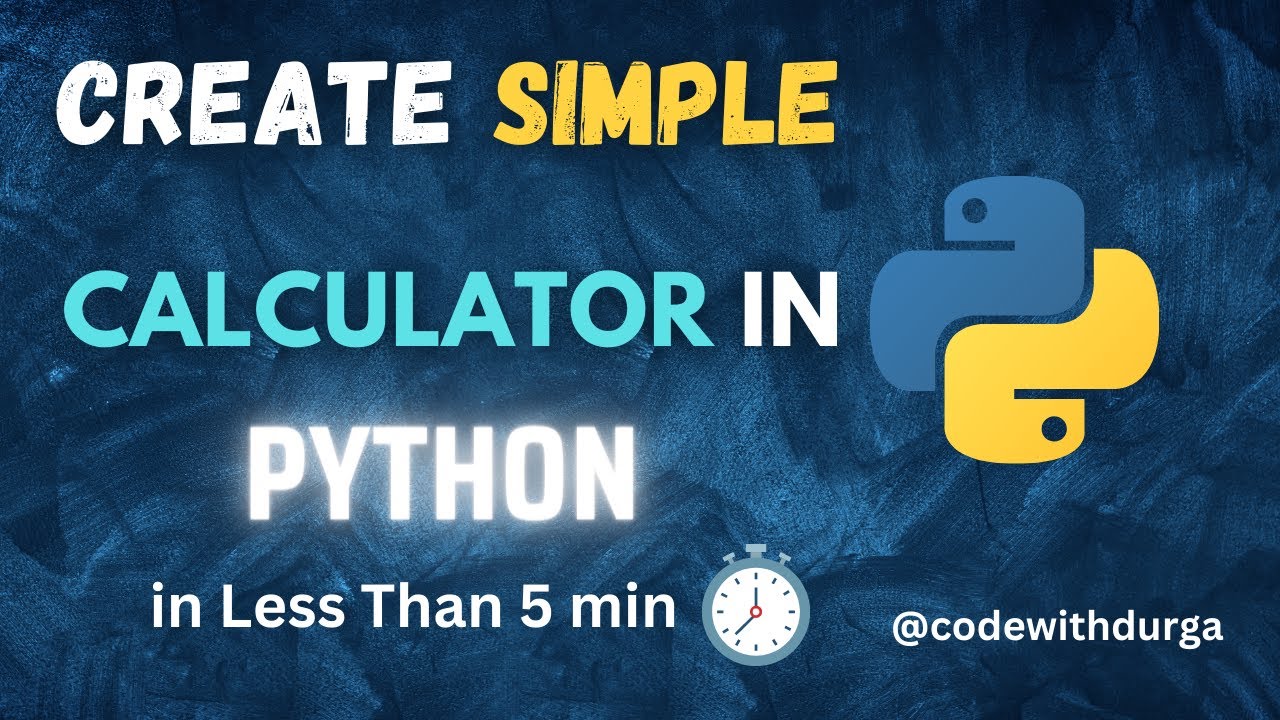 Create a simple calculator in python | Code with Durga