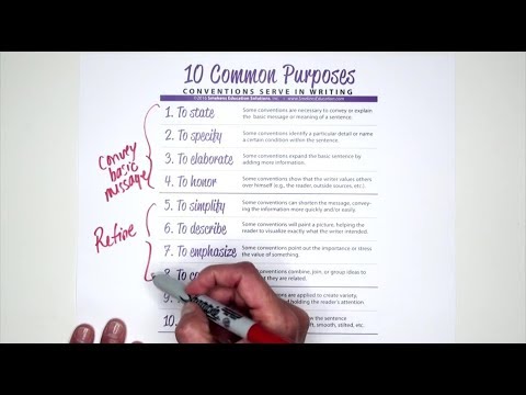 Define the purpose of every grammar skill