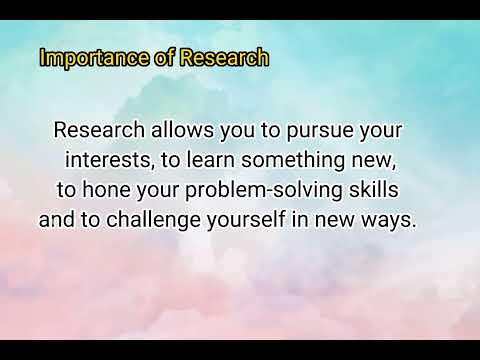 WHAT IS THE DEFINITION OF RESEARCH AND ITS IMPORTANCE