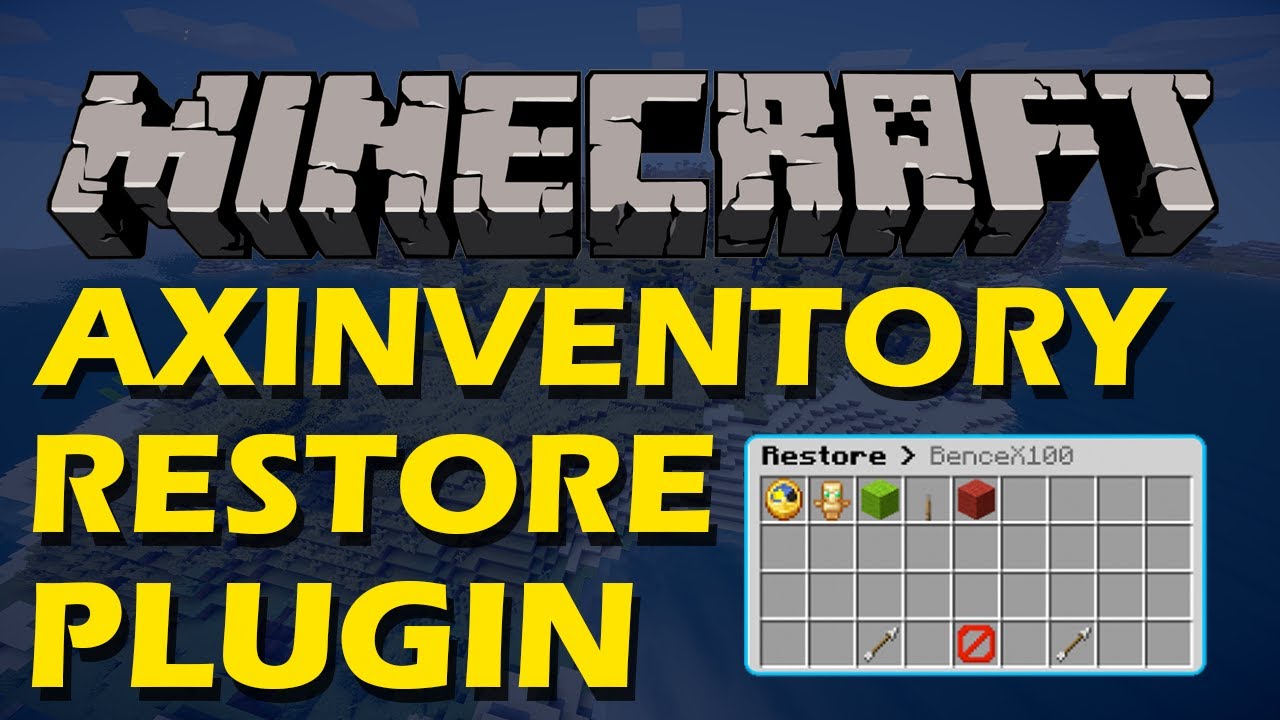 Save your items in Minecraft with Inventory Restore Plugin