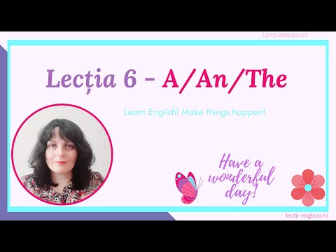 Lectia 6 - A/An/The