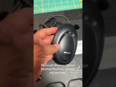 Microsoft Wireless Optical Receiver. #microsoft #computer #fyp #mouse