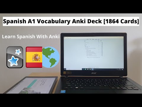 Spanish A1 Vocabulary Anki Deck | Learn Spanish by Using This Anki Deck With 1962 Cards | EU + LATAM