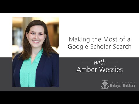 Making the Most of a Google Scholar Search