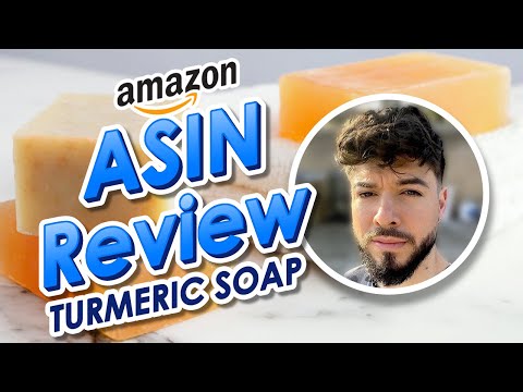 ASIN Review - Turmeric Soap - Made with Natural and Organic Ingredients. Gentle Soap. 4.5oz Bar