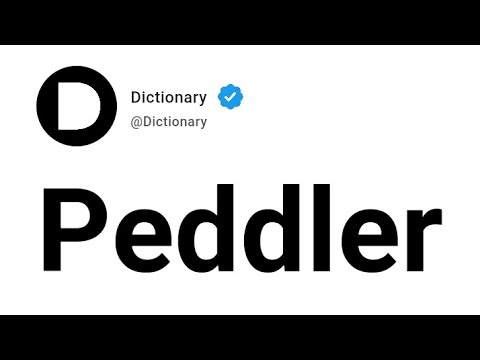 Peddler Meaning In English