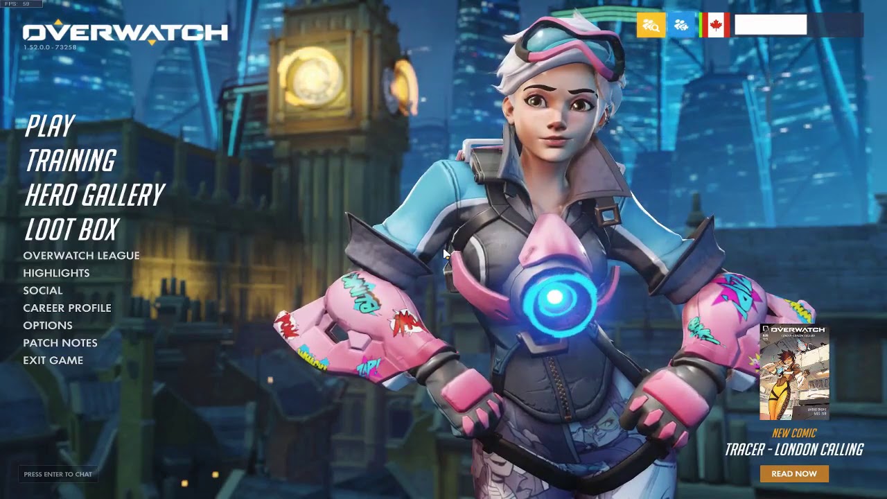 Tracer's Comic Challenge (Main Menu Theme) - Overwatch