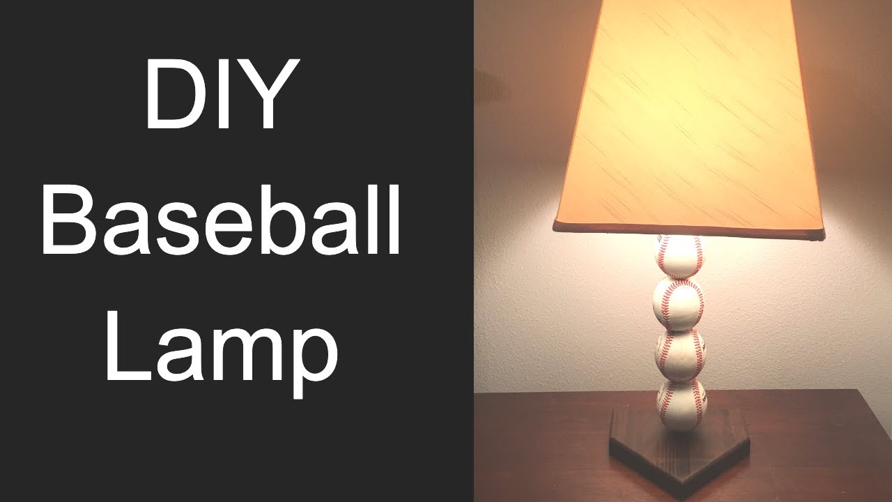DIY Baseball Lamp