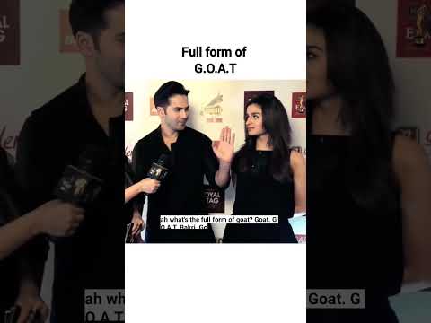 watch tha full form of goat ππ#varundhawan