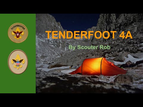 BSA TENDERFOOT RANK REQUIREMENT 4A