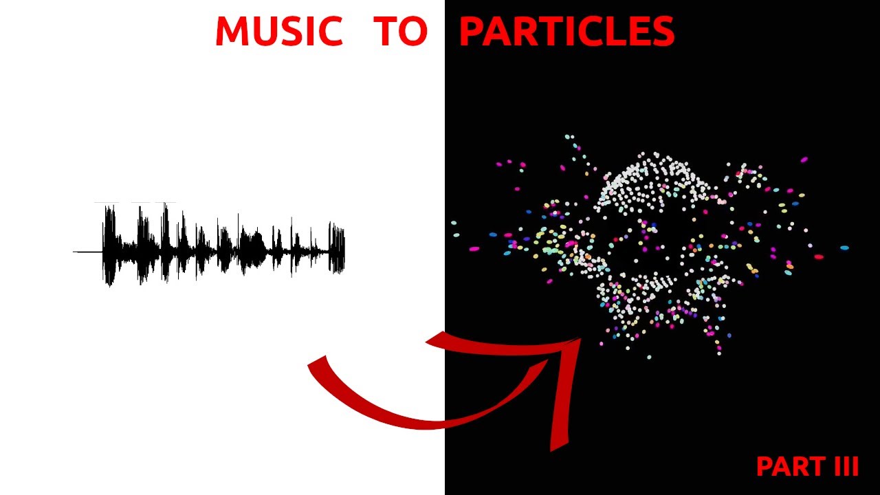 Create Real time Particle Simulations From Music - use waveform data into shaders [part 3/4]