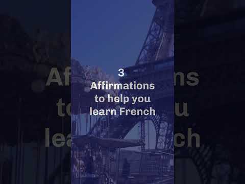3 affirmations to learn #french