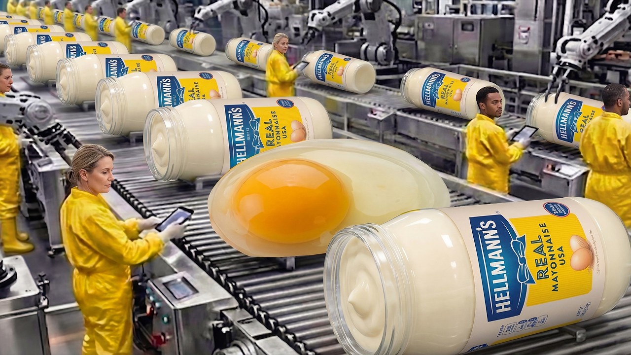 How Mayonnaise is Made: How Hellmann's Real Mayonnaise is made in Factory Full Process