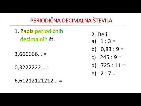 PERIODIČNA decimalna števila: Teorija in praktični primeri – Travel ...