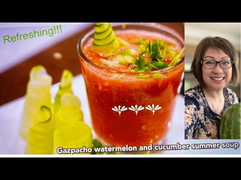 Watermelon gazpacho @Youcook chilled watermelon soup