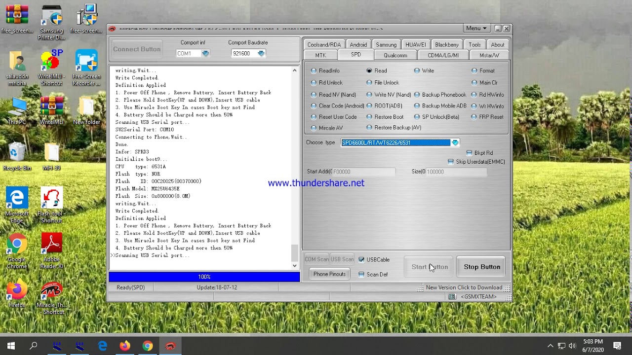 How to Using  Miracle Box 2 .82  Thunder  Latest version  Without Box And Flash  File Read