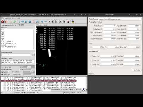 Corner Probing Routine Testing