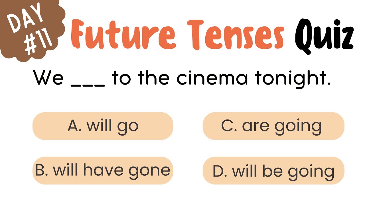 Day 11: FUTURE TENSES QUIZ | 30 Days Grammar Quiz Challenge
