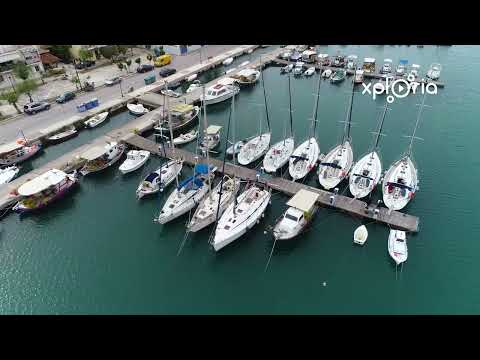 Lixouri, Kefalonia, Ionian Islands, Greece 2019.05 aerial video